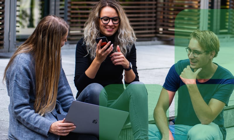 people being friendly